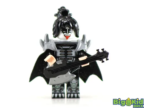 THE DEMON HEAVY METAL SINGER Custom Printed on Lego Minifigure ...